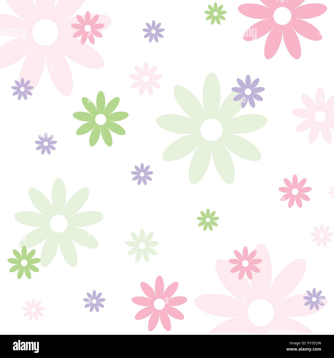 Seamless floral pattern, wallpaper Stock Vector Image & Art - Alamy