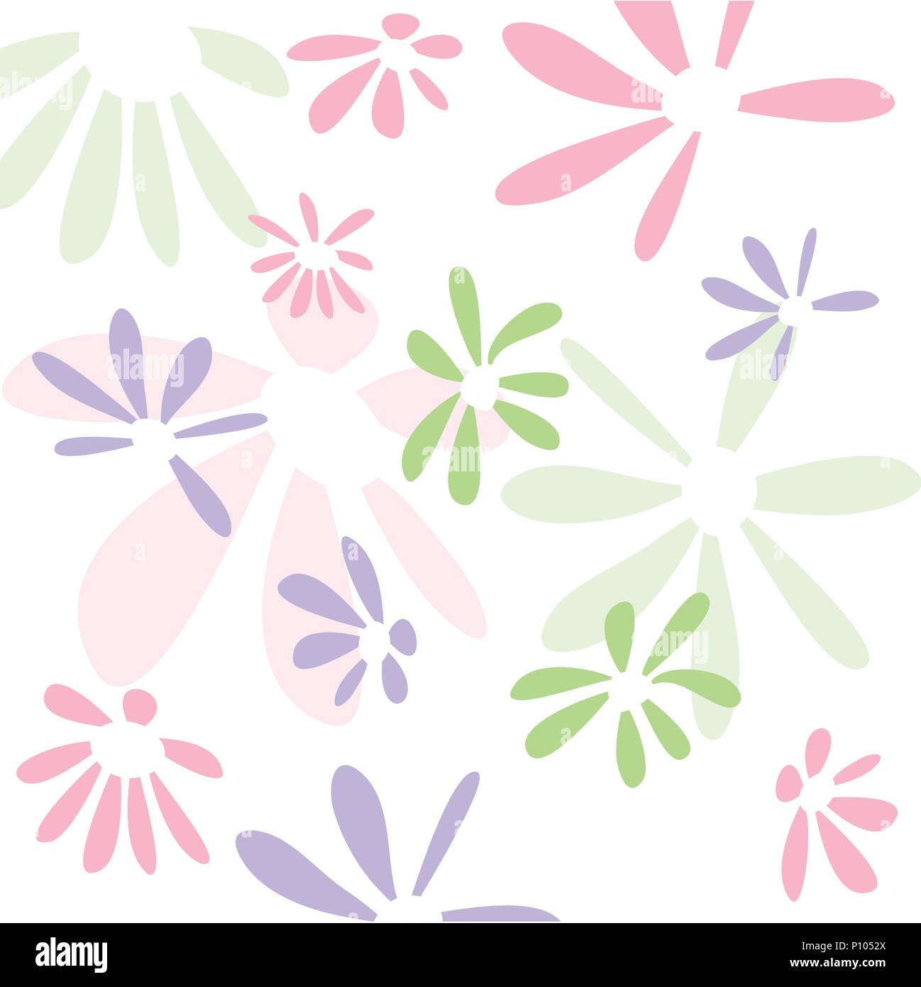 Seamless floral pattern, wallpaper Stock Vector Image & Art - Alamy