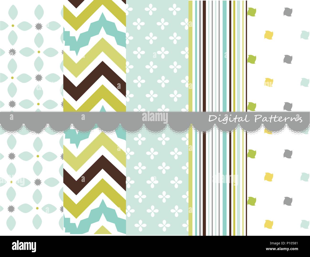 Digital patterns Stock Vector Images - Alamy