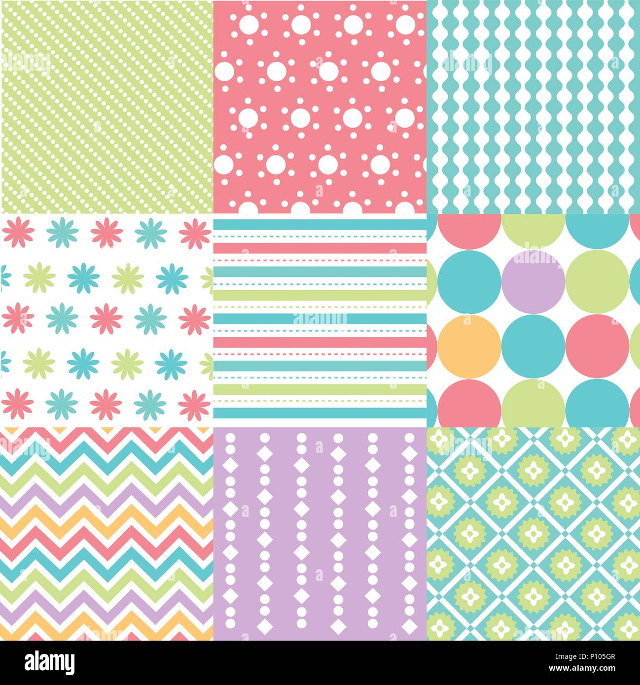 Fabric texture plaid green Stock Vector Images - Alamy