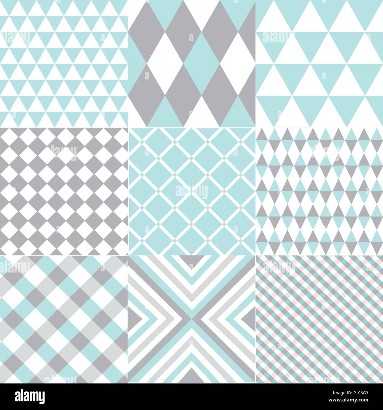 Abstract seamless pattern set Stock Vector Image & Art - Alamy