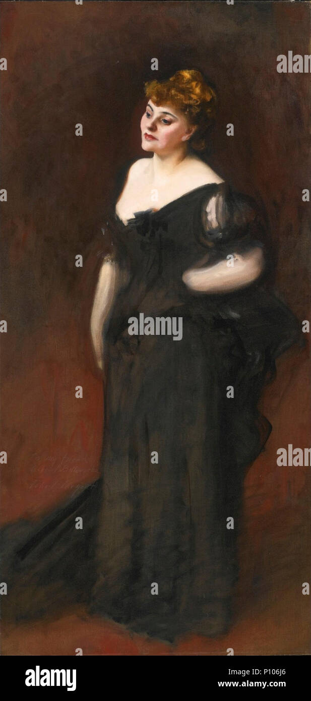 'Mrs. Harry Vane Milbank' by John Singer Sargent, c 1883-84 Stock Photo ...