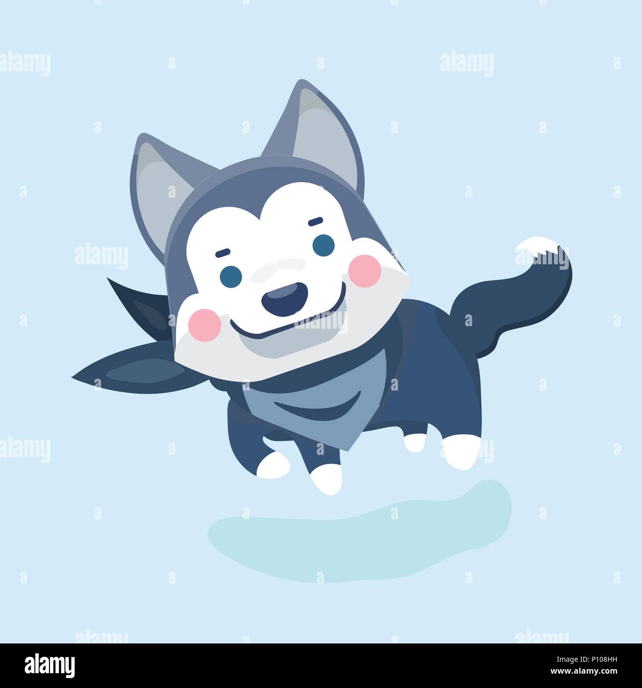 Cute husky Stock Vector Images - Alamy