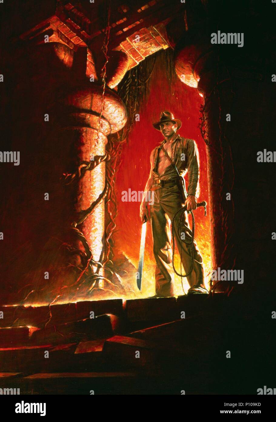 Temple of doom 1984 poster hi-res stock photography and images - Alamy