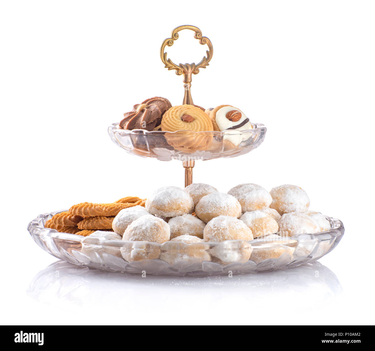 Eid Al-Fitr Cookies, Muslim Lesser Holiday Snacks Isolated on White ...