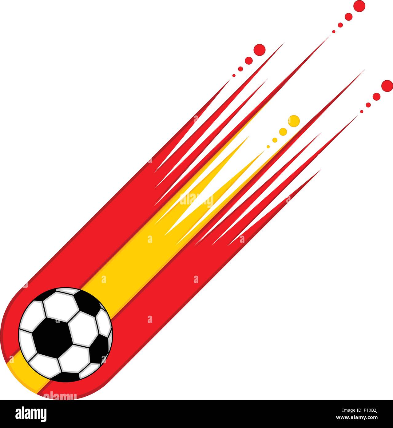 Soccer ball with the flag of Spain Stock Vector Image & Art - Alamy