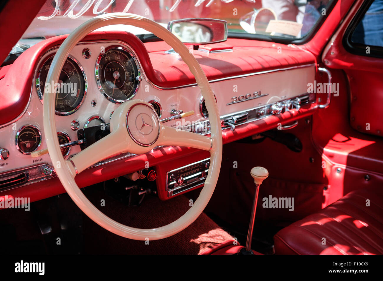 Berlin, Germany - june 09, 2018: Steering wheel, dashboard and interior ...