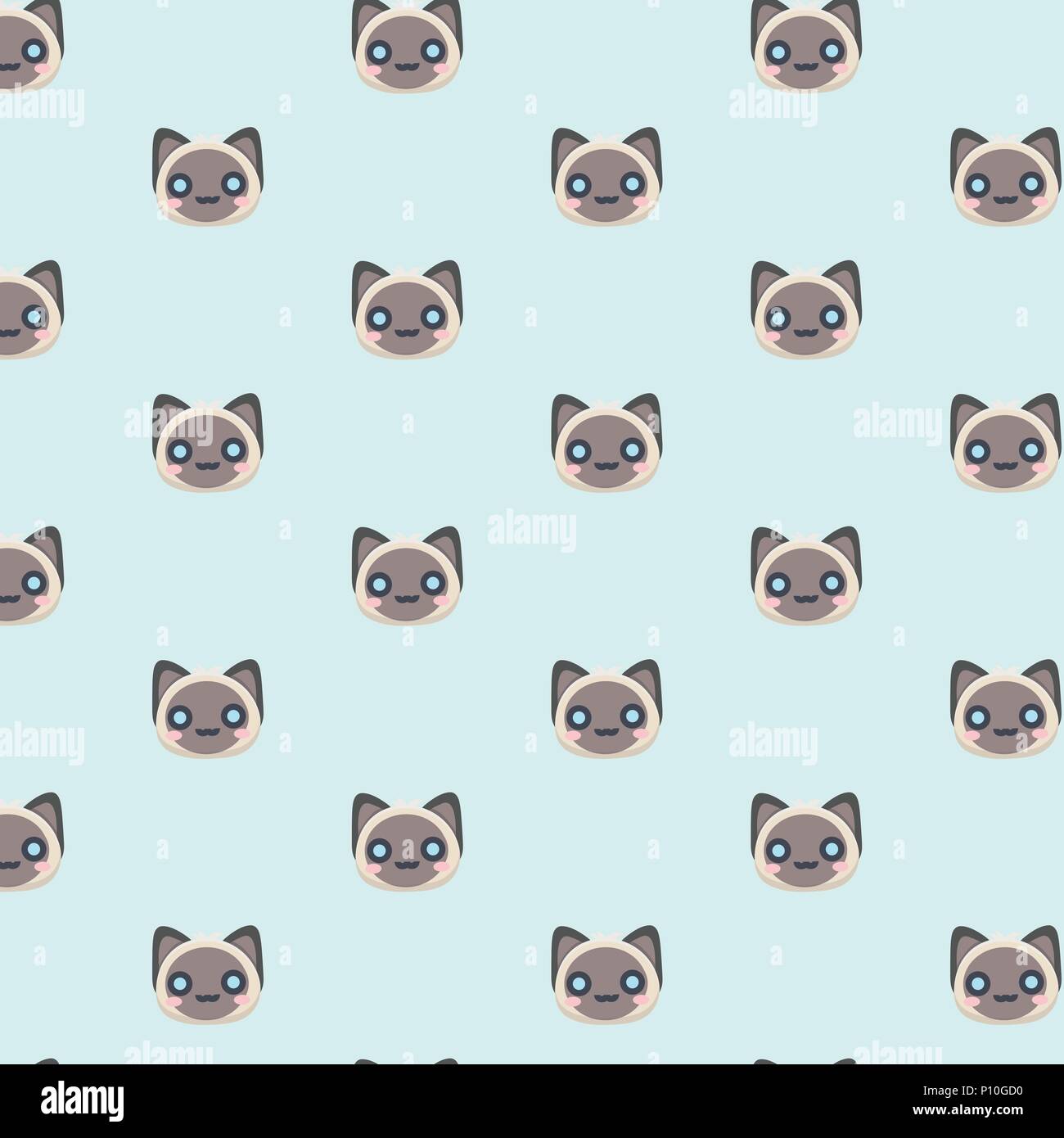 Siamese cat funny face Stock Vector Images - Alamy