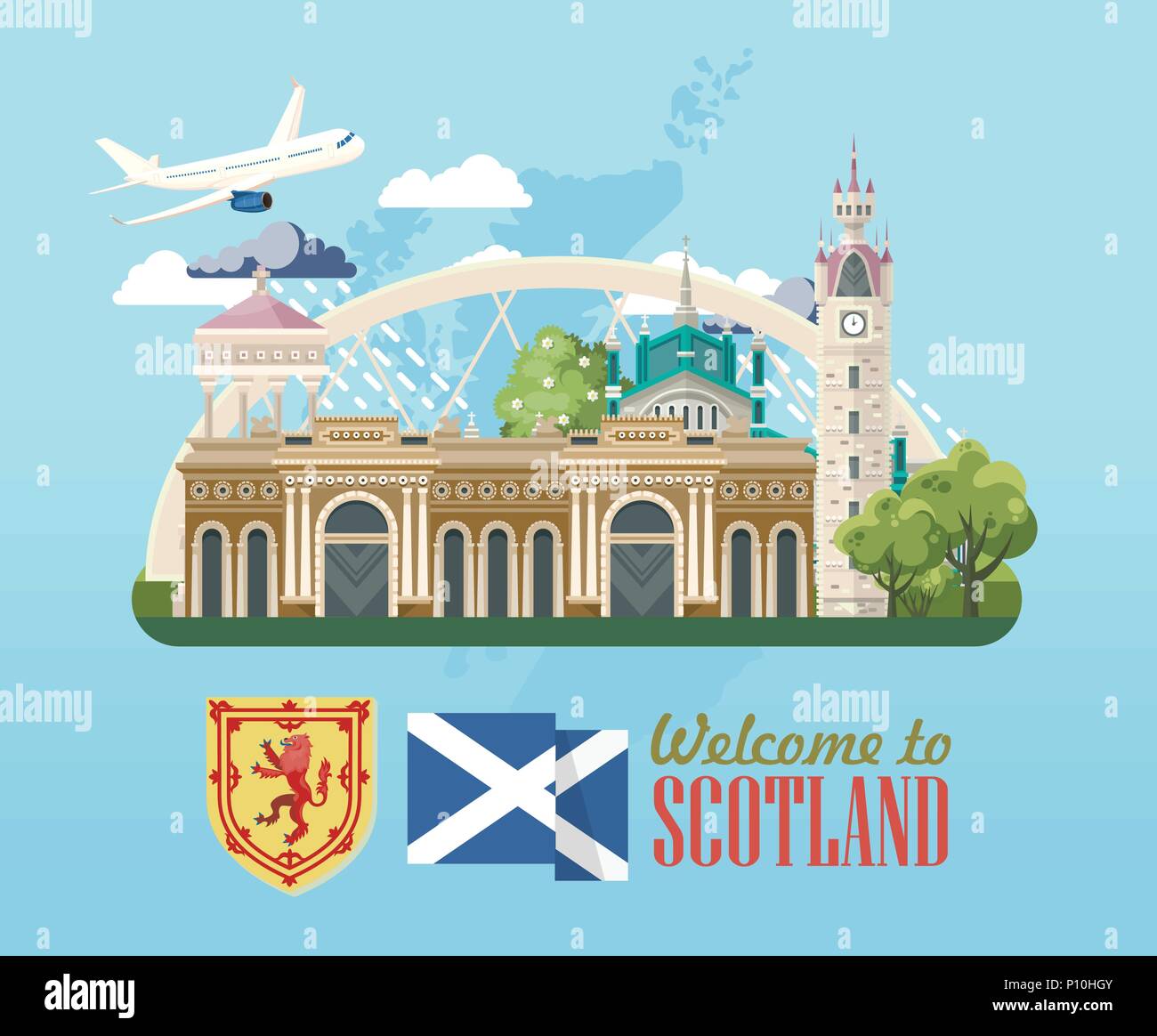 Modern Art Glasgow Stock Vector Images - Alamy