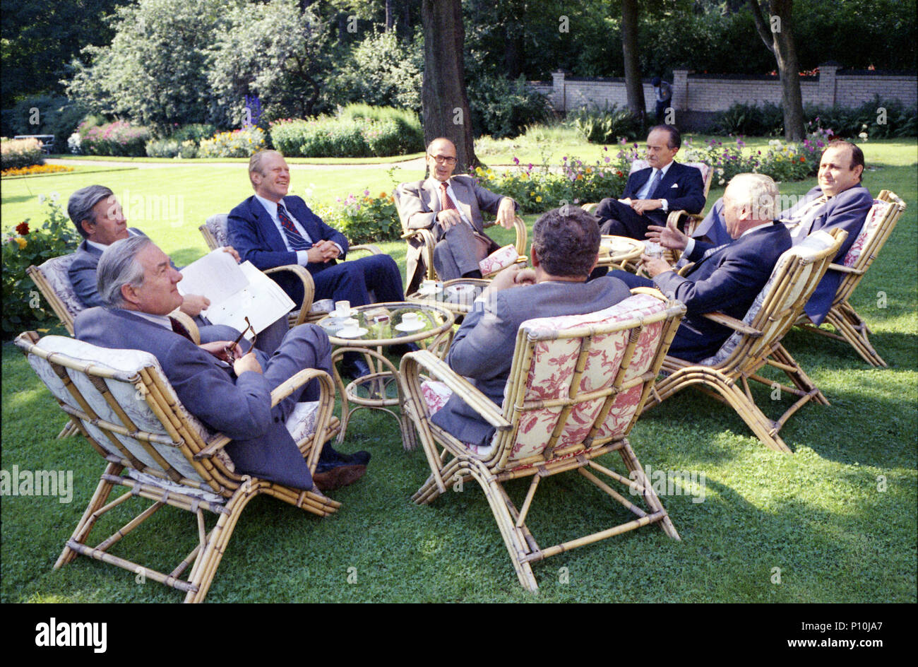 1975, July 31 – British Embassy Garden – Helsinki, Finland – Gerald R ...