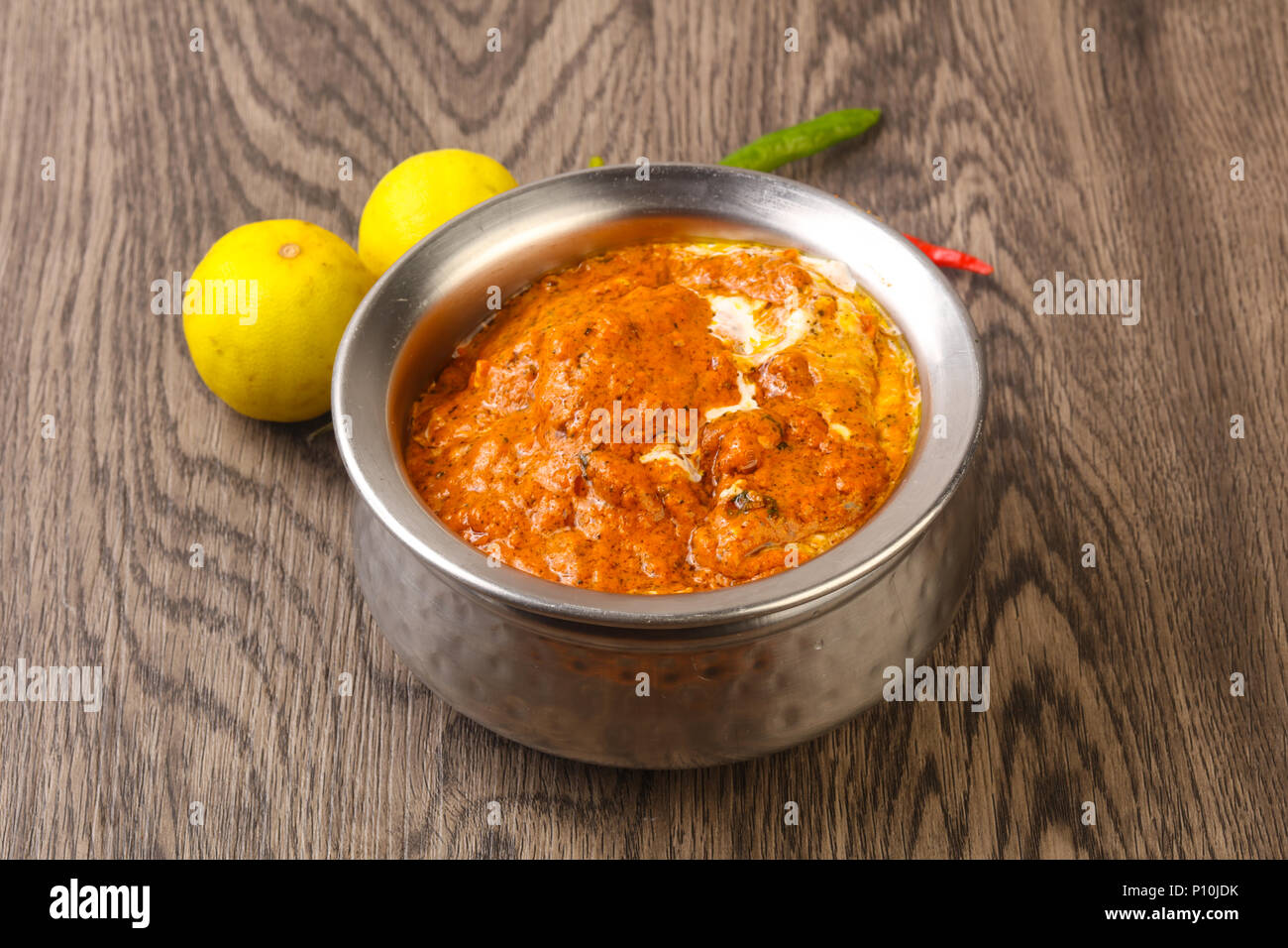 Indian traditional cuisine - Butter chicken with cream Stock Photo - Alamy
