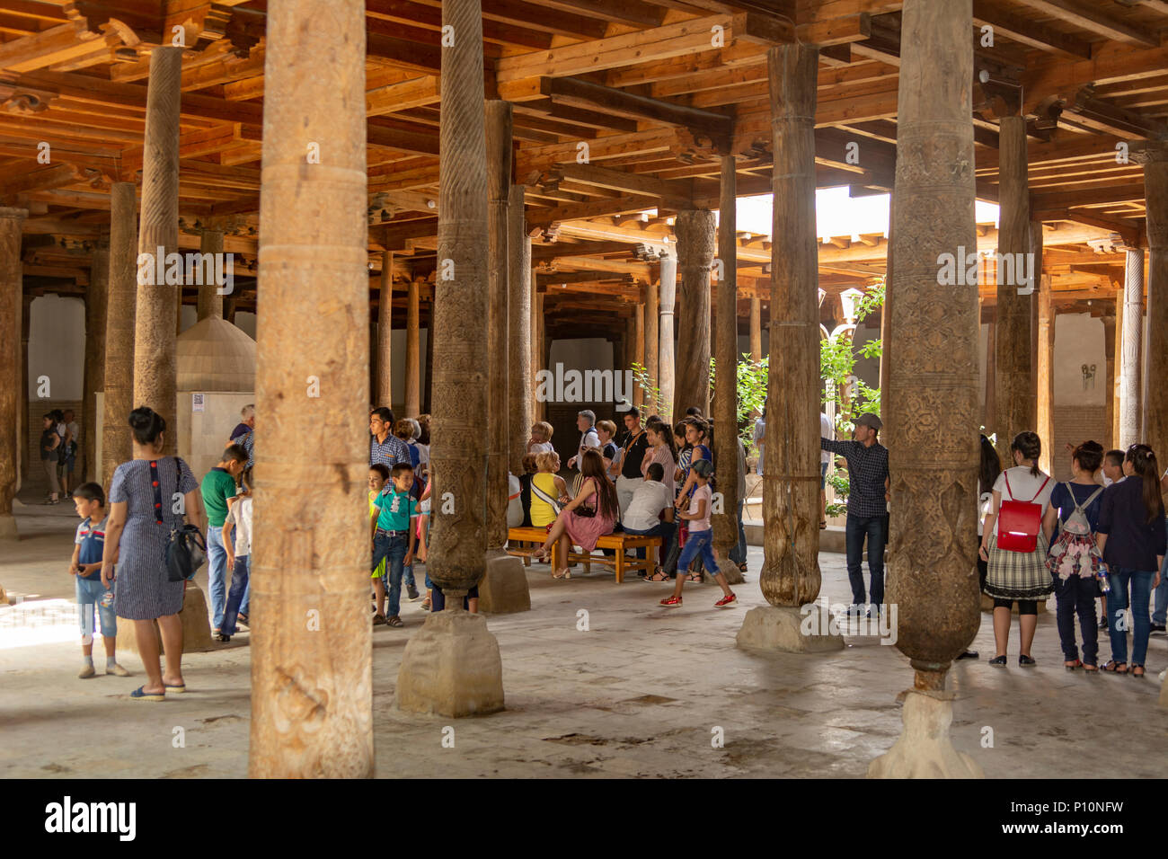 Inside Juma Mosque, Khiva, Uzbekistan Stock Photo - Alamy