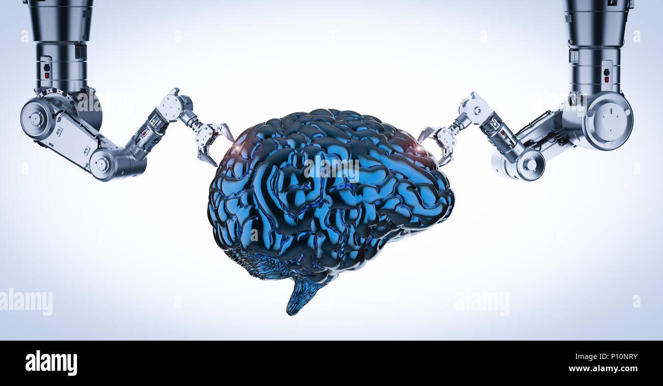 Robot brain robotic arms hi-res stock photography and images - Alamy