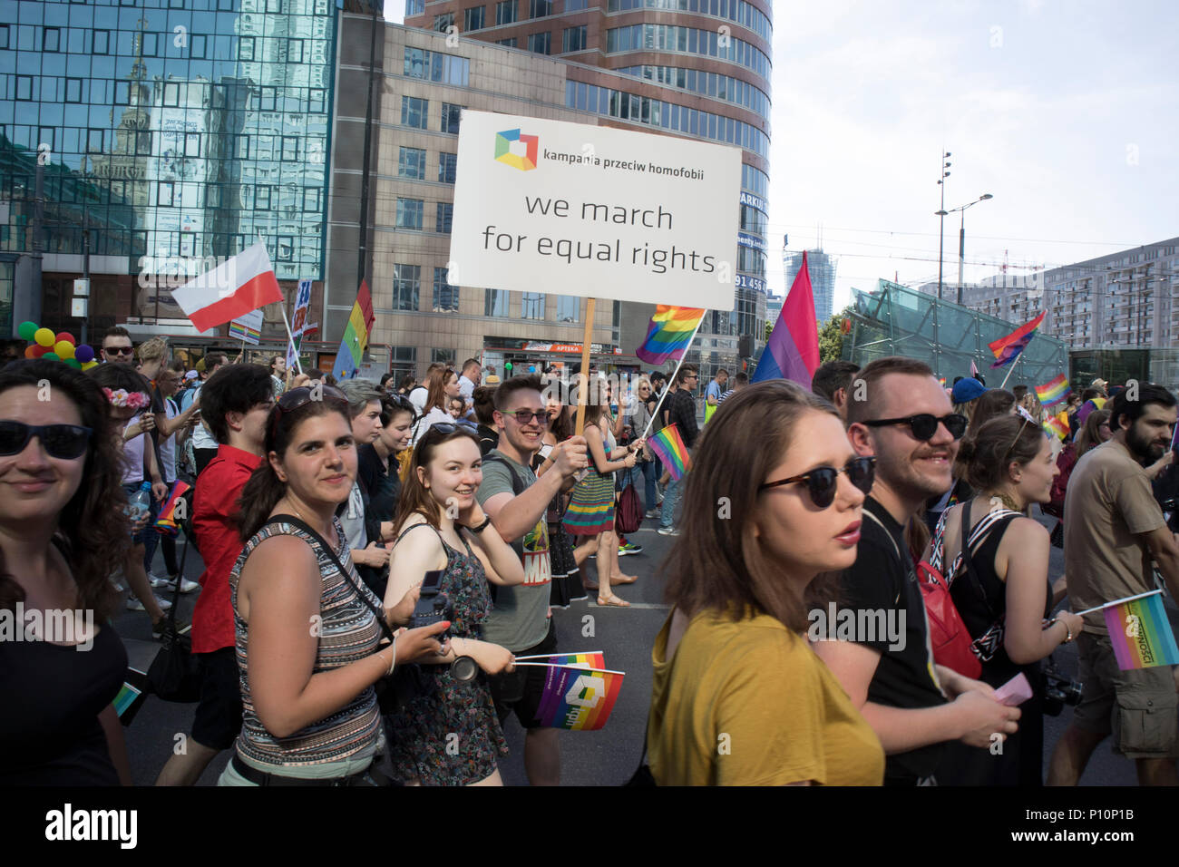 Gay pride march placard hi-res stock photography and images - Alamy