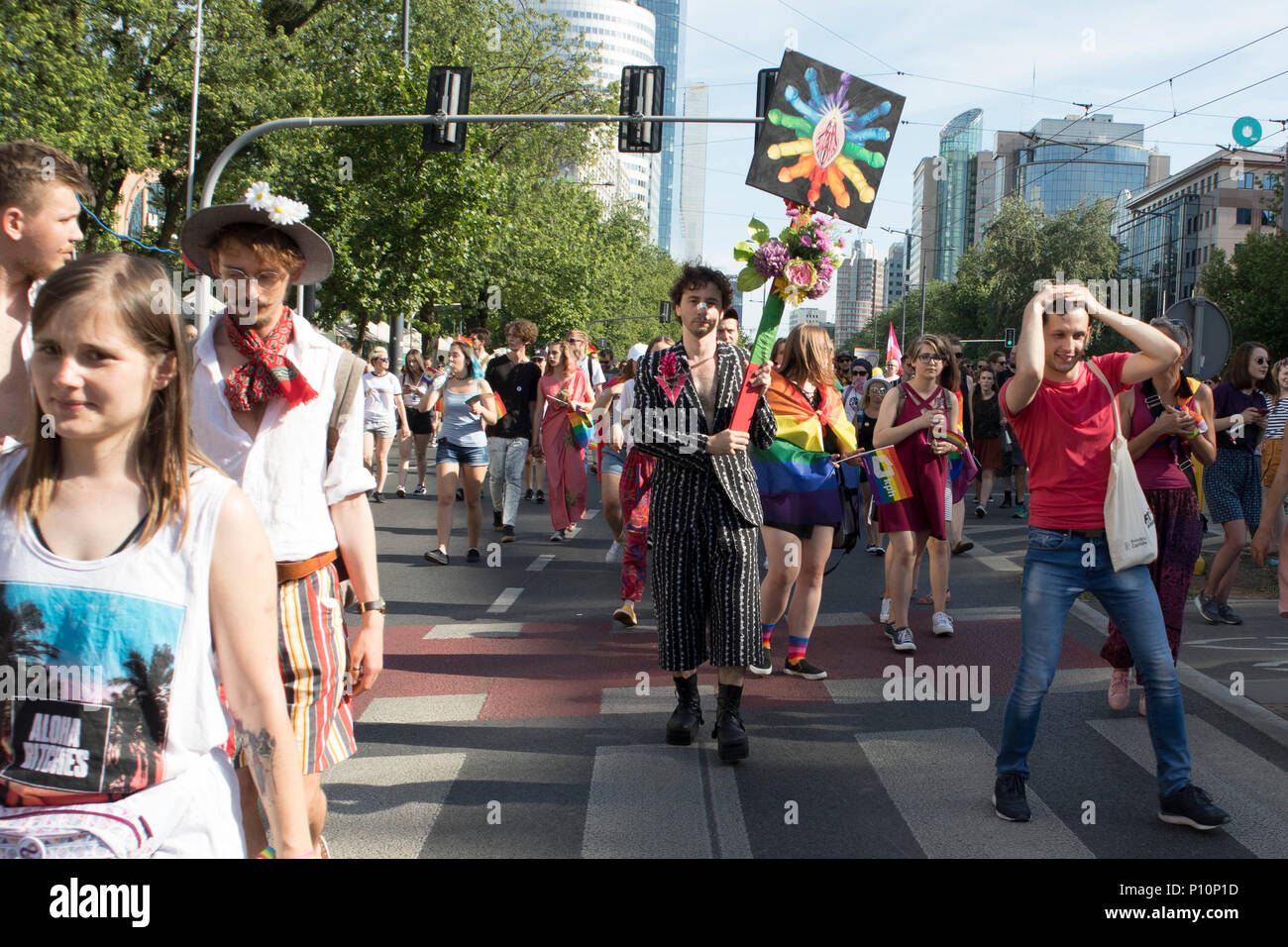 Warsaw equality parade hi-res stock photography and images - Alamy