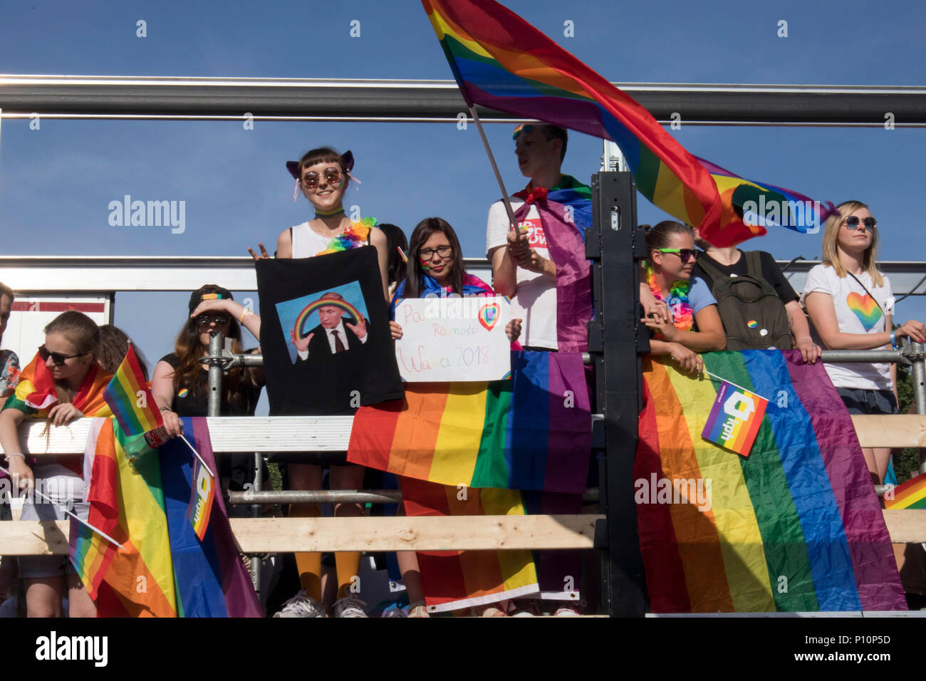 Gay pride march placard hi-res stock photography and images - Alamy