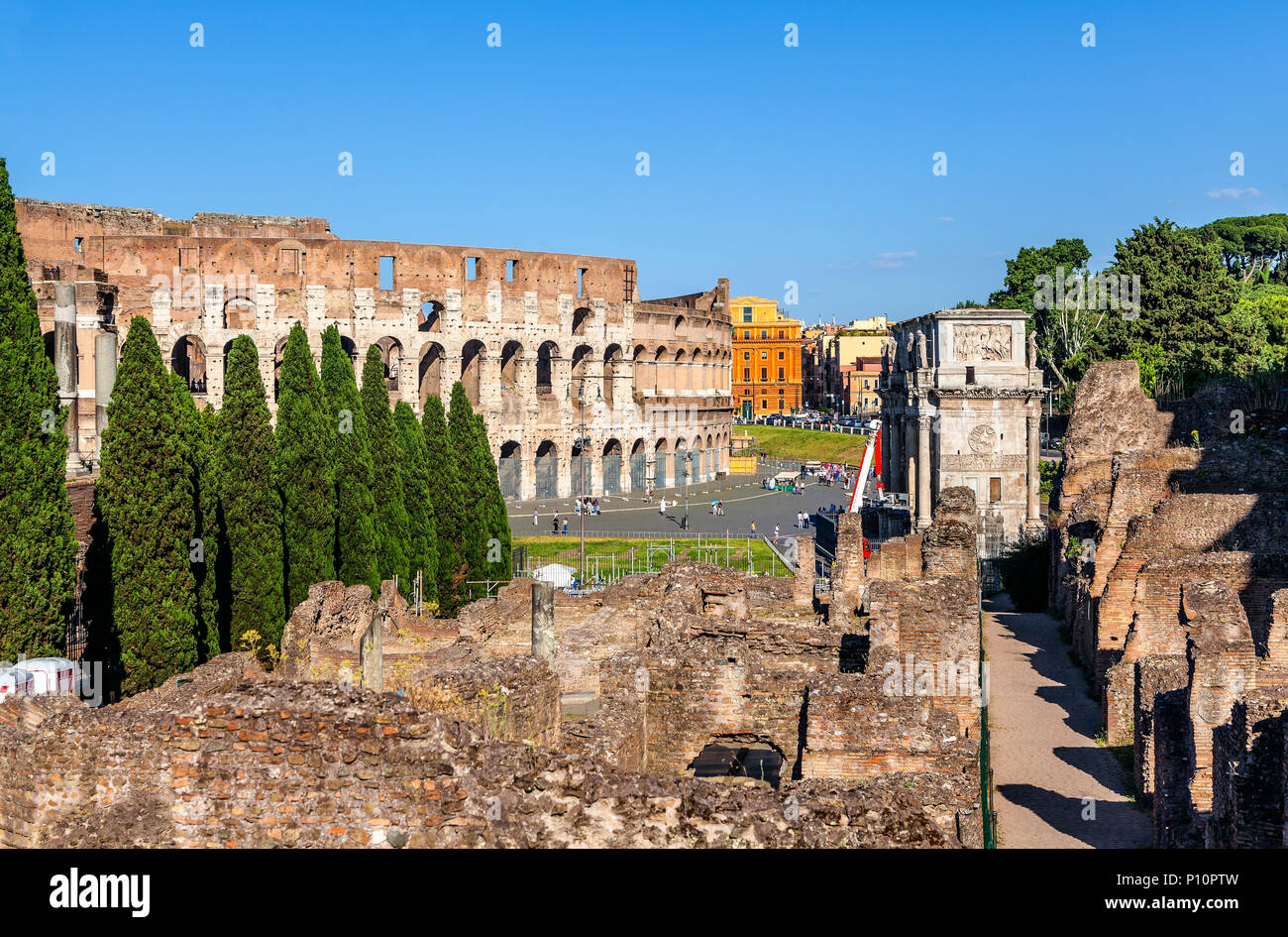 The historical center of Rome Stock Photo - Alamy