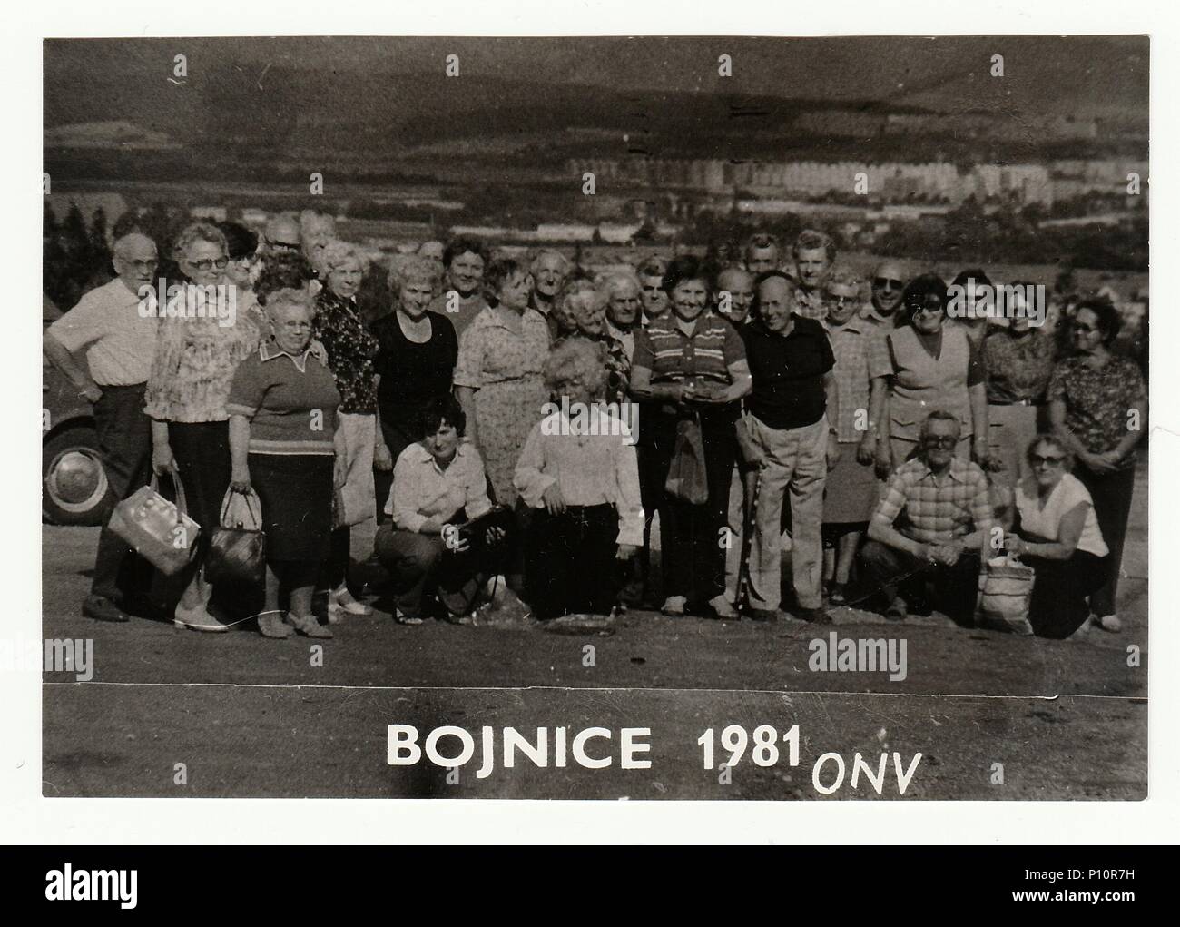 THE CZECHOSLOVAK SOCIALIST REPUBLIC, 1981: Vintage photo shows people ...