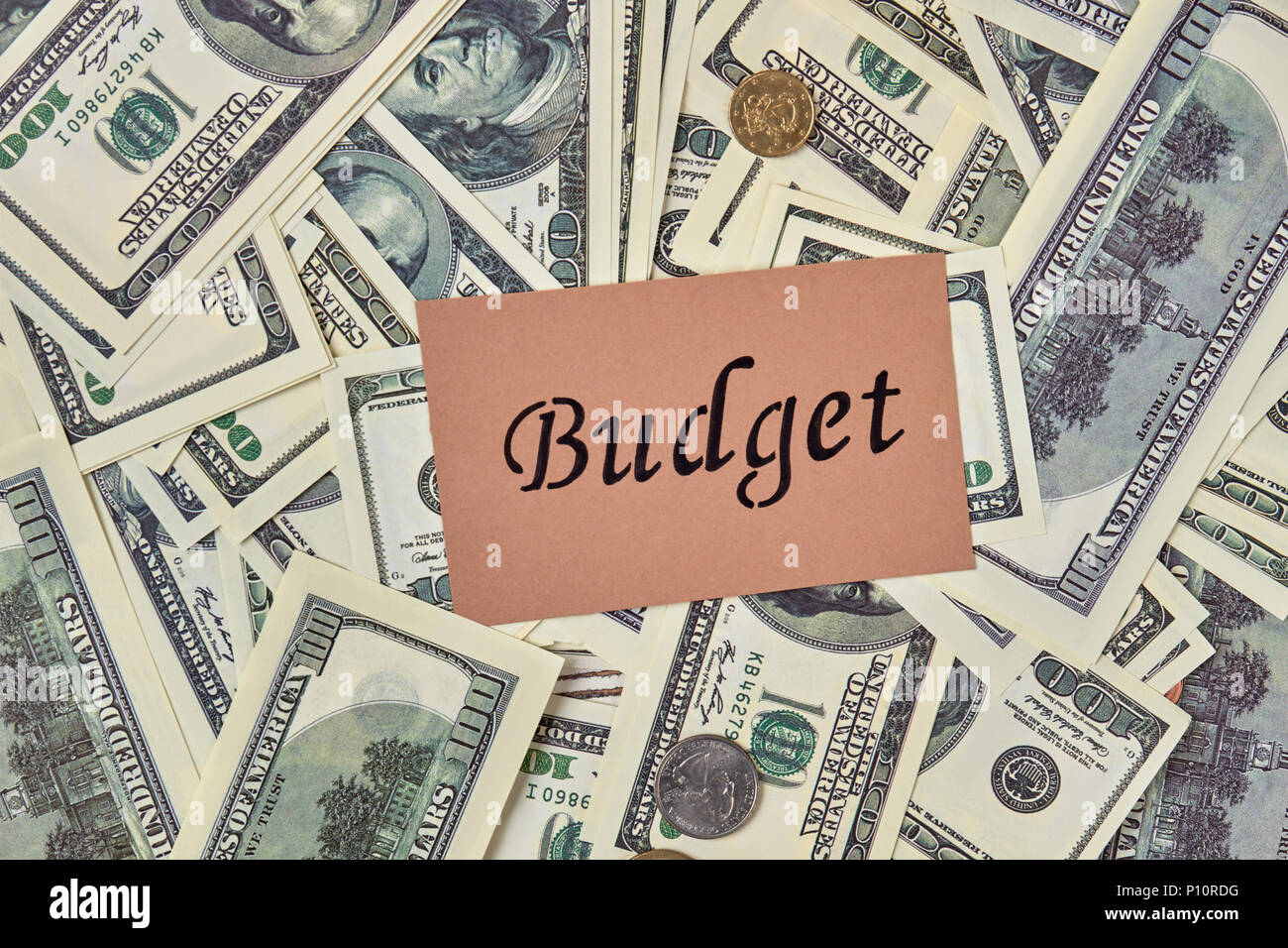 Small pile american coins hi-res stock photography and images - Alamy