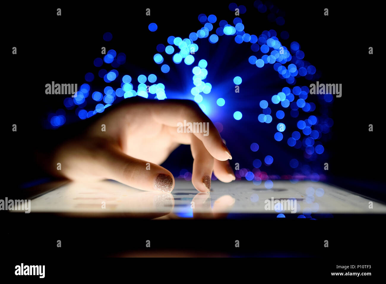 Business touch connection technology hi-res stock photography and ...