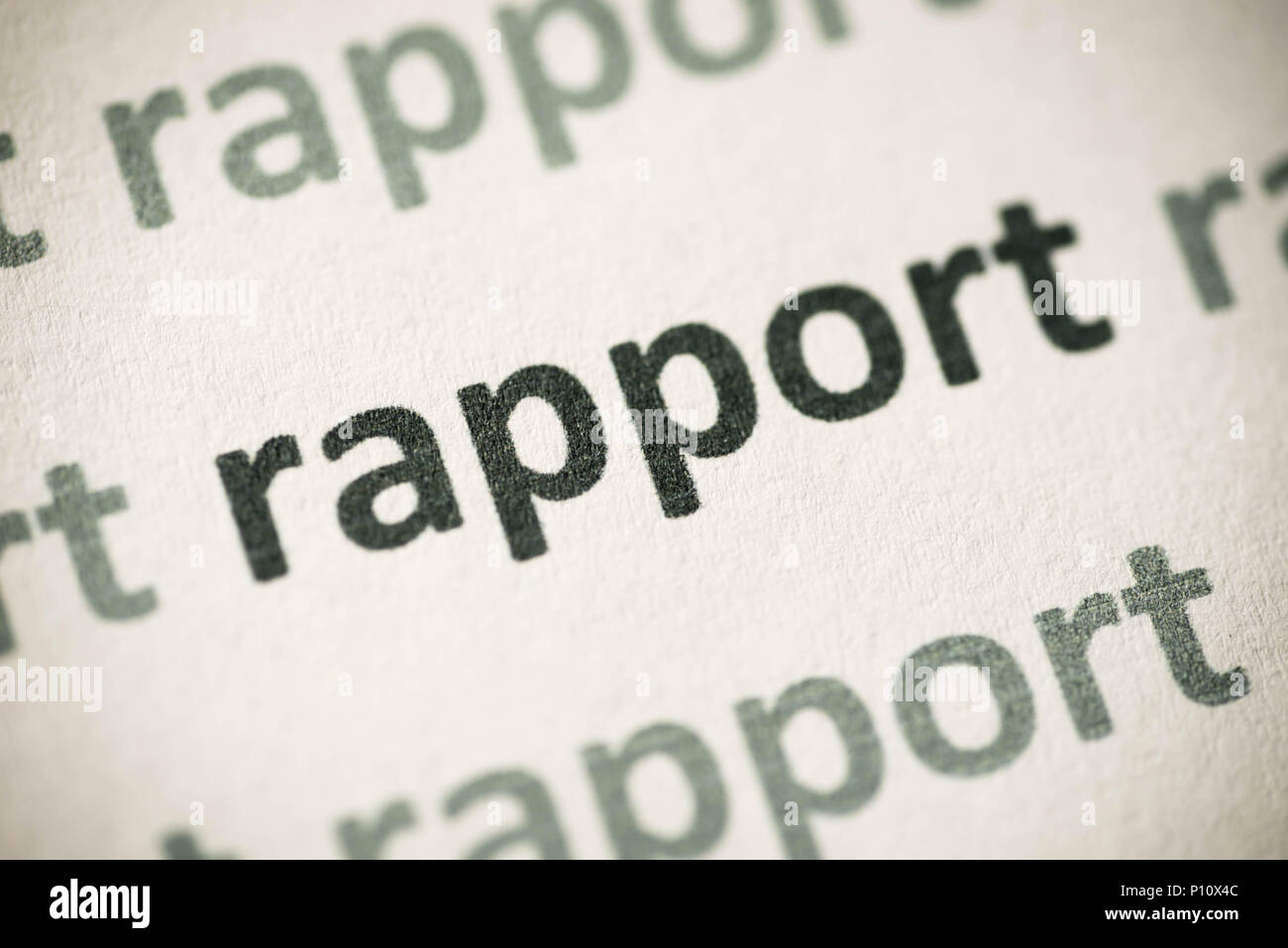 Rapport hi-res stock photography and images - Alamy