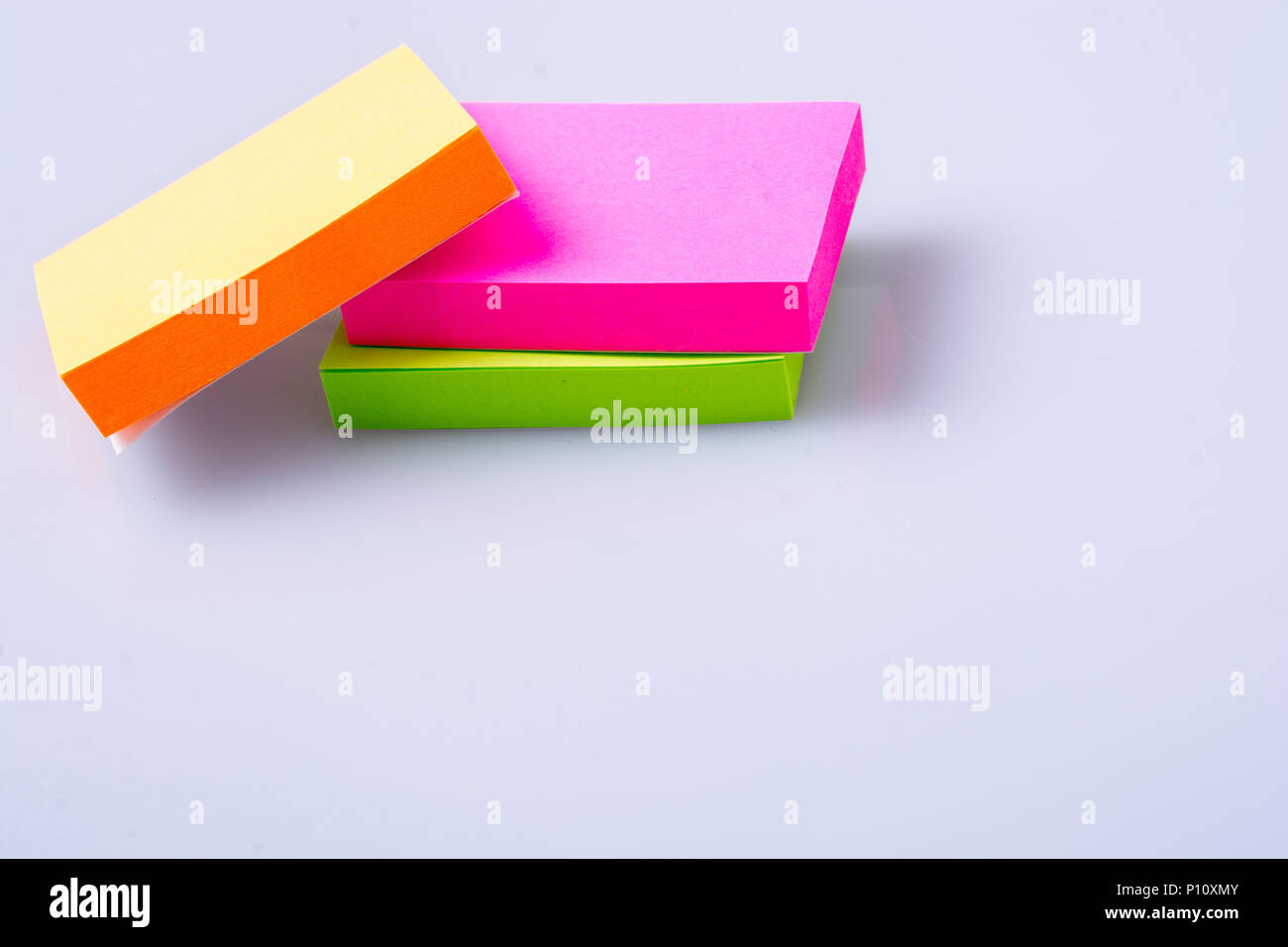 Post note sticker for taking notes on a white background Stock Photo ...