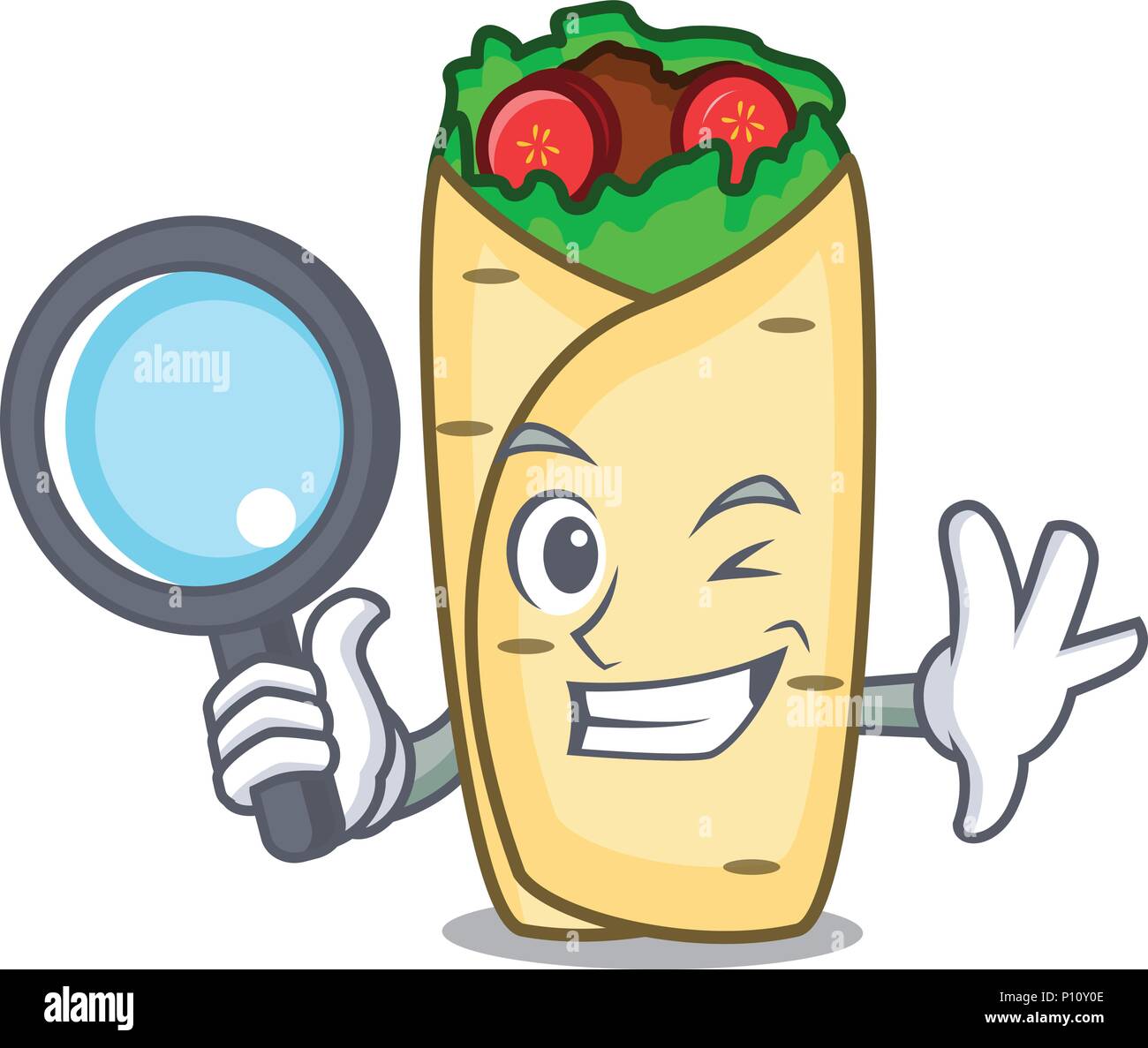 Detective burrito character cartoon style Stock Vector Image & Art - Alamy