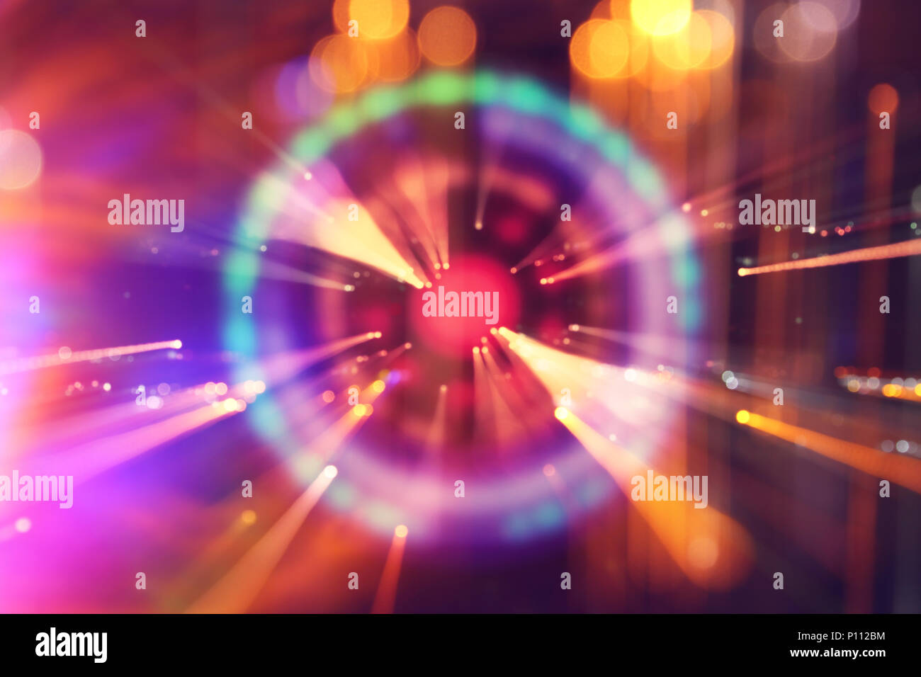 Abstract science fiction futuristic background . lens flare. concept ...