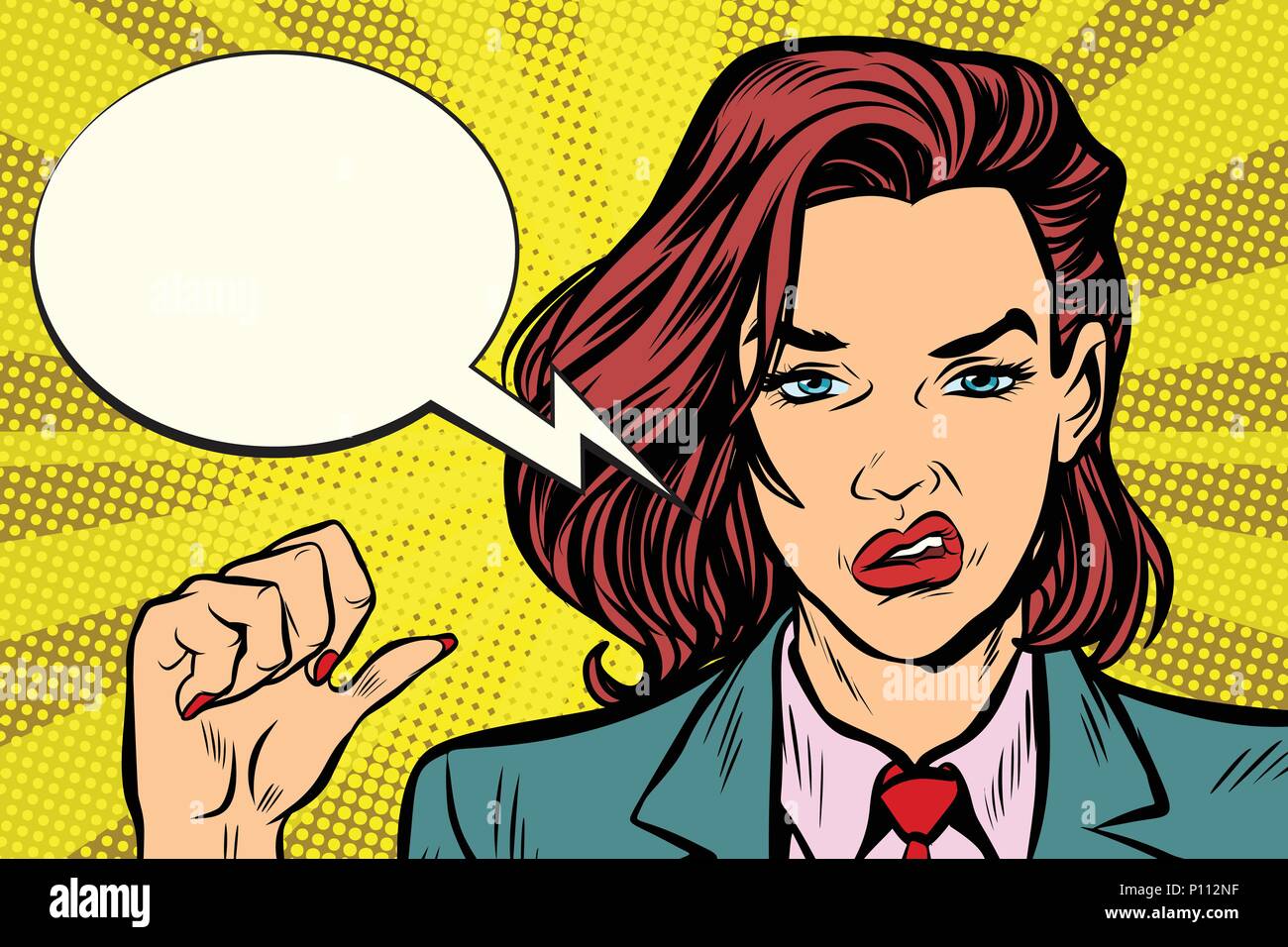 Unhappy woman hand gesture Stock Vector Image & Art - Alamy