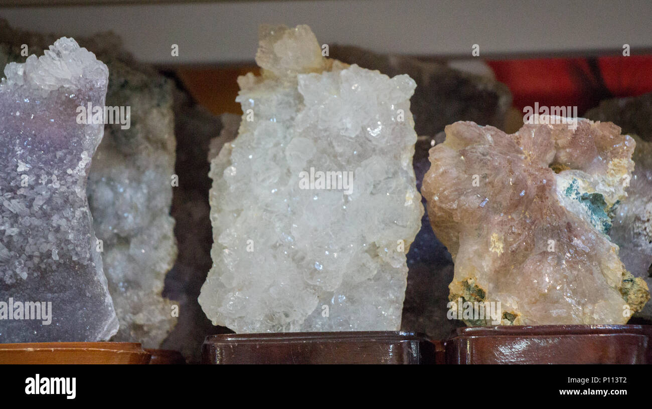 Piece of natural mineral gemstones of a certain type Stock Photo - Alamy