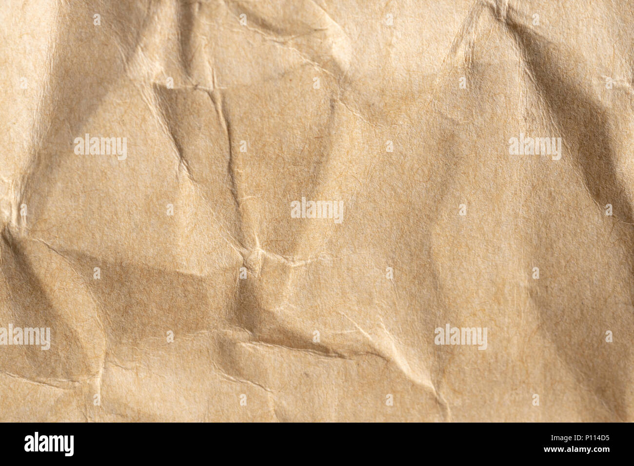 old crumpled brown paper texture and background Stock Photo - Alamy