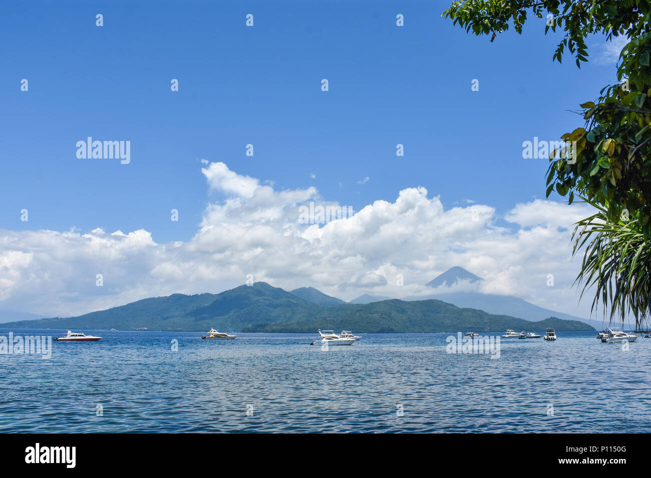 Scenery of Tidore Island from Ternate Island, North Maluku Stock Photo ...
