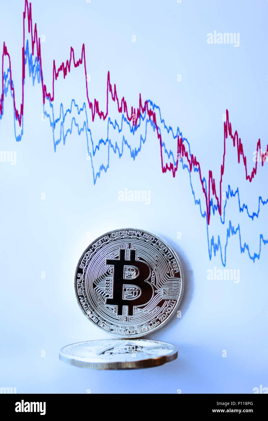 Digital currency exchange graph business hi-res stock photography and ...