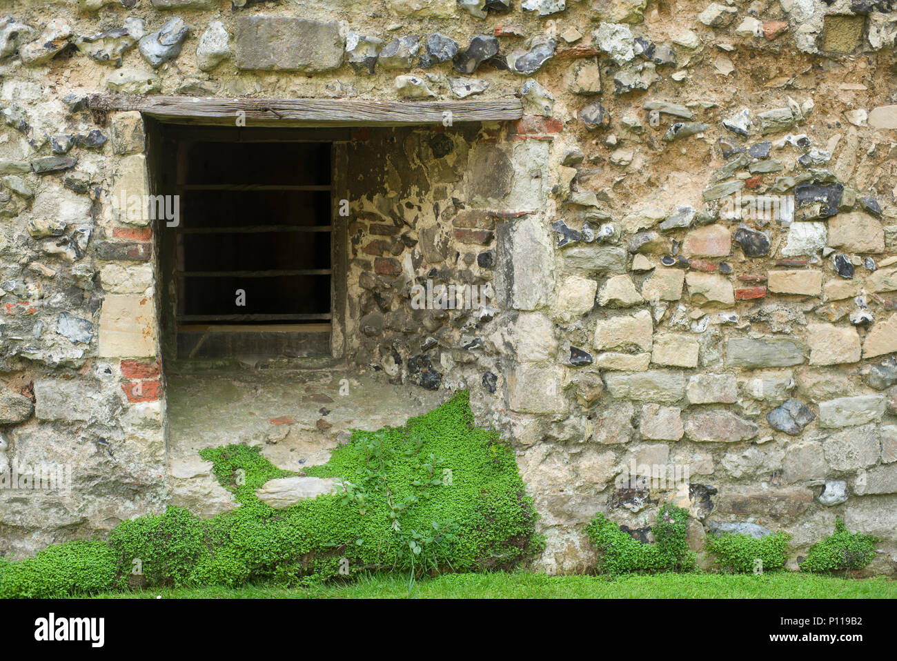 Window in a castle wall Stock Photo - Alamy