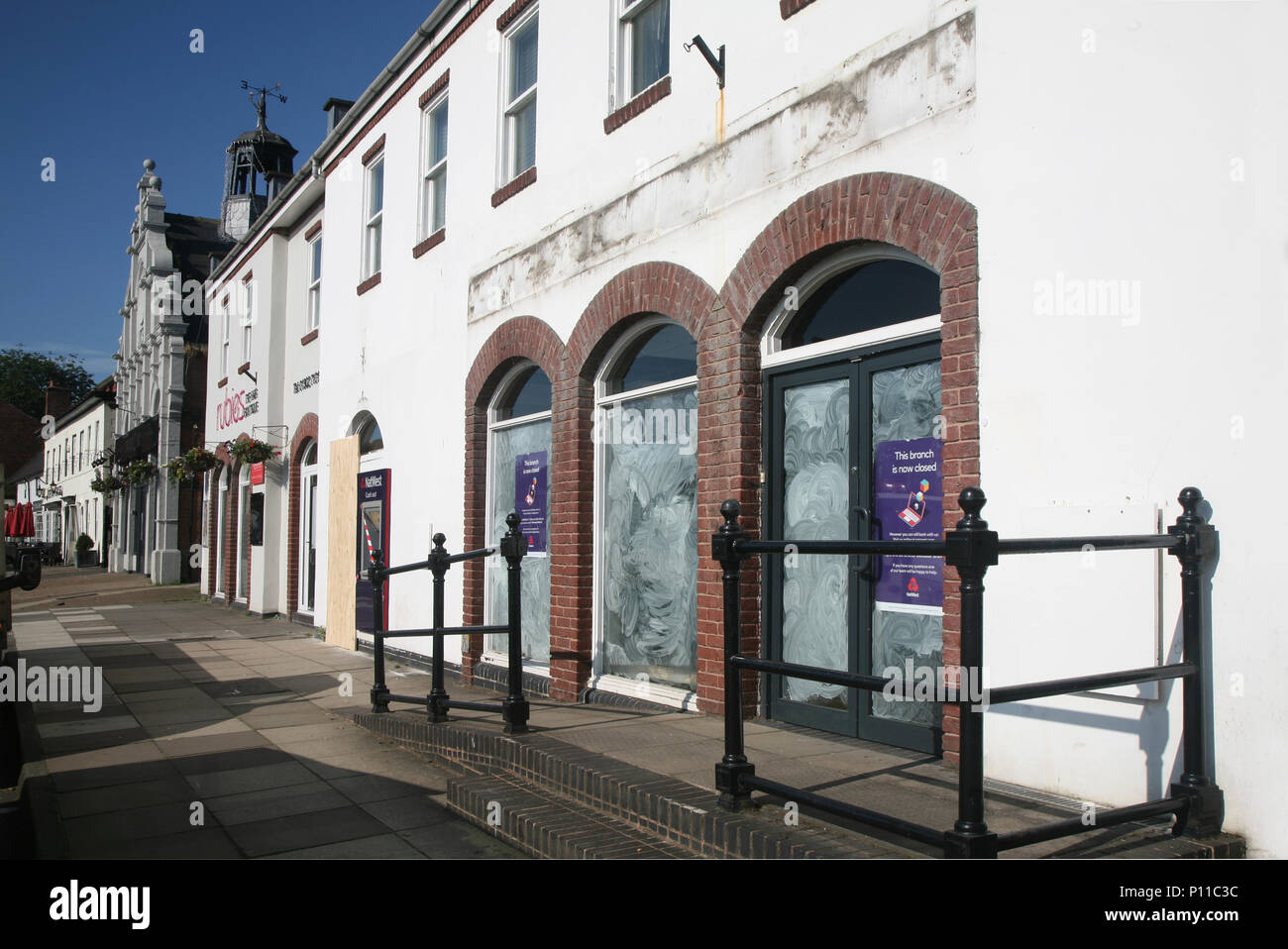 Many small local banks are being closed down in UK villages Stock Photo ...