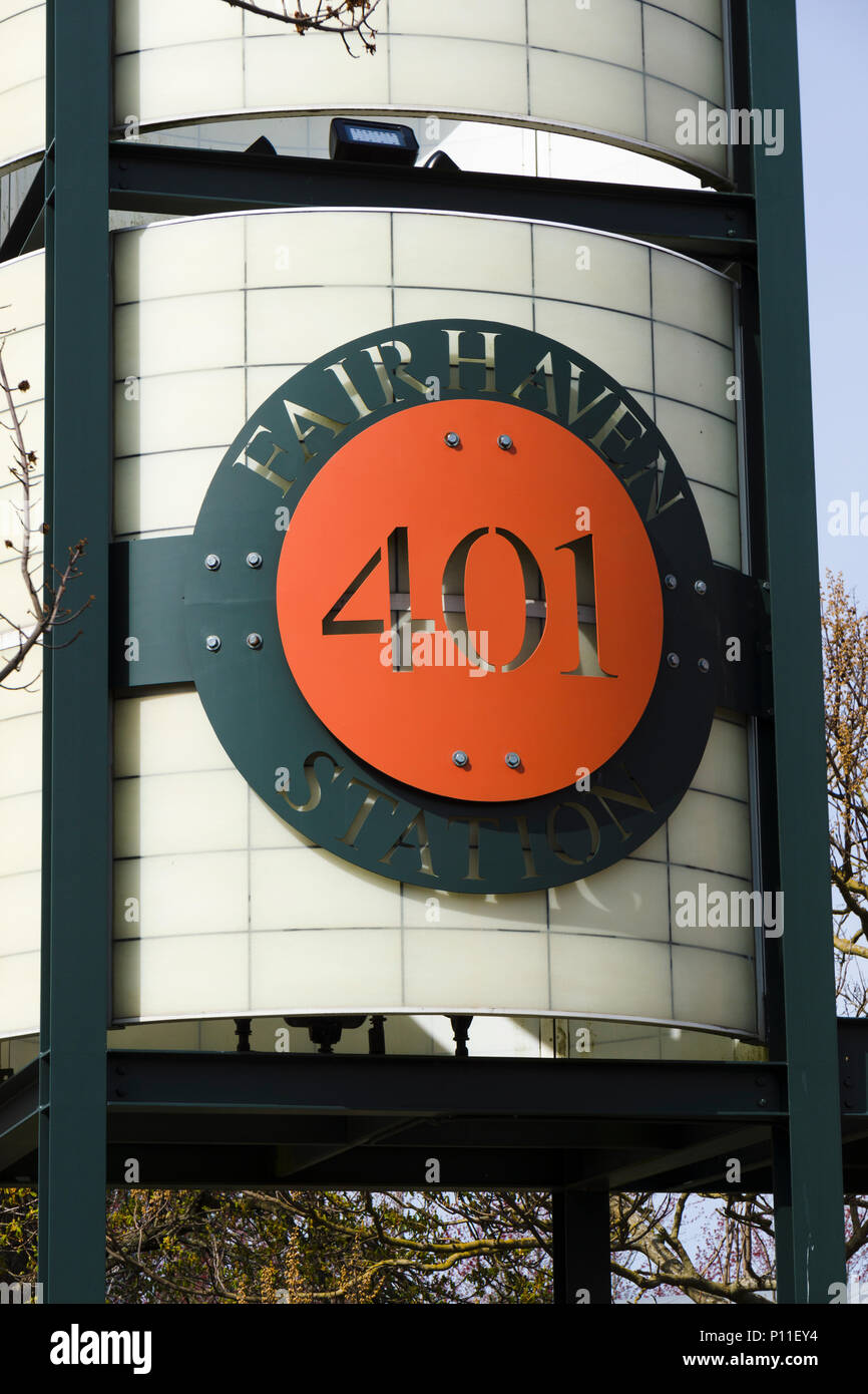 Fairhaven Station, Bellingham, Washington, USA Stock Photo - Alamy