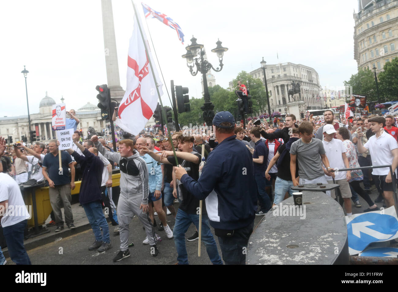London, England. 9th June 2018. Tens of thousands of patriotic English ...