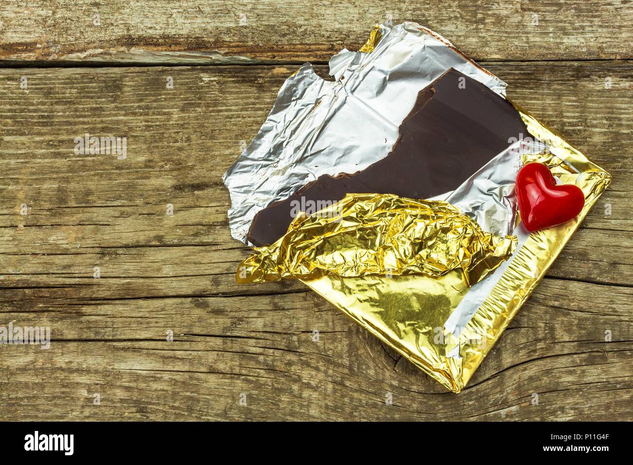Chocolate bar wrapper ripped hi-res stock photography and images - Alamy
