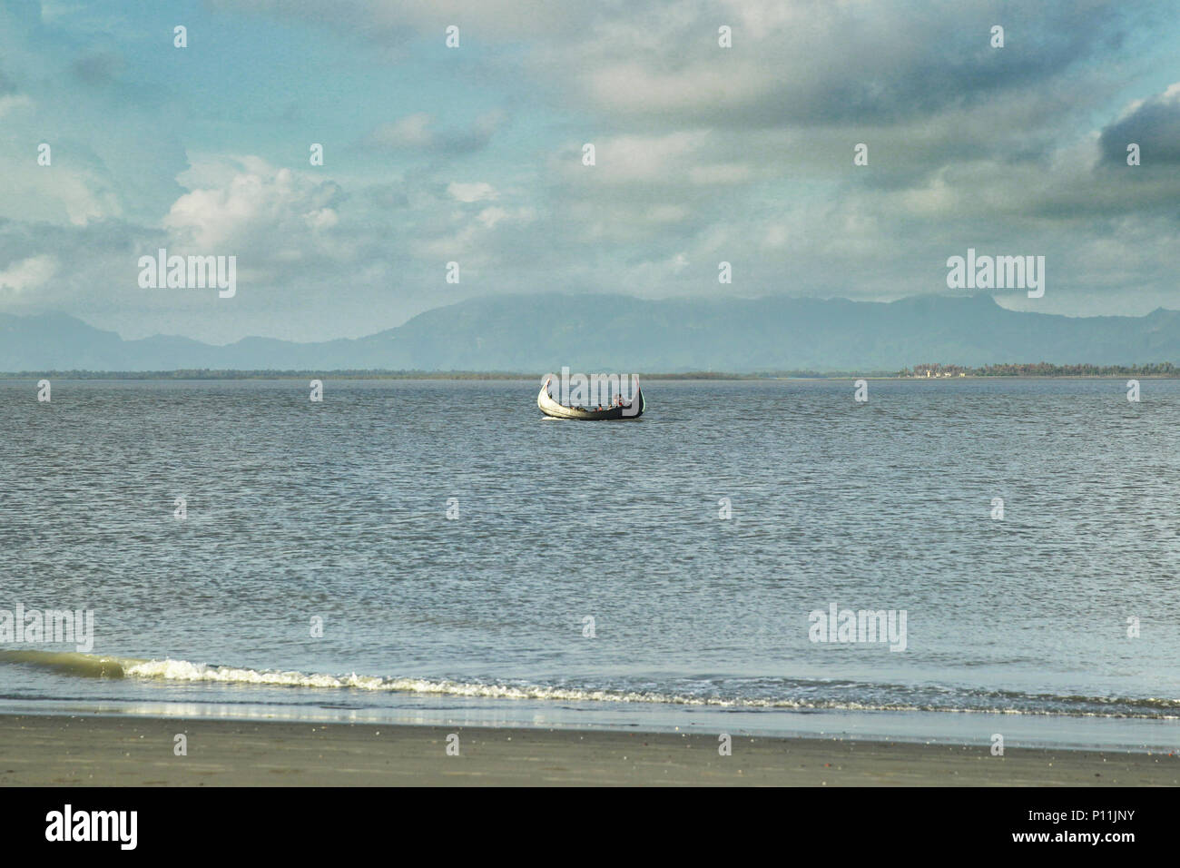 Clouds over the Naf River at Teknaf island in Cox’s bazar, Bangladesh. Bangladesh has immense ...