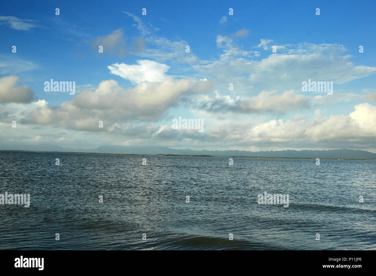 Clouds over the Naf River at Teknaf island in Cox’s bazar, Bangladesh ...
