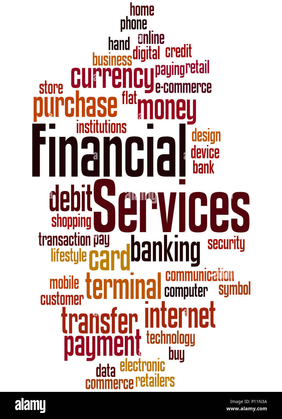 Financial Services, word cloud concept on white background Stock Photo ...
