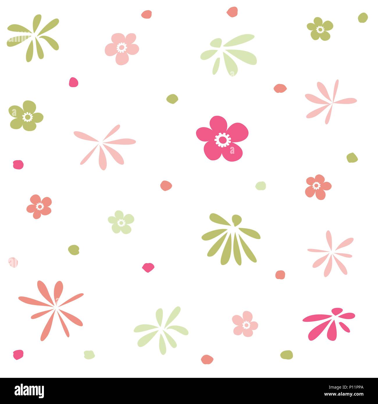 Collection seamless patterns summer Cut Out Stock Images & Pictures - Alamy