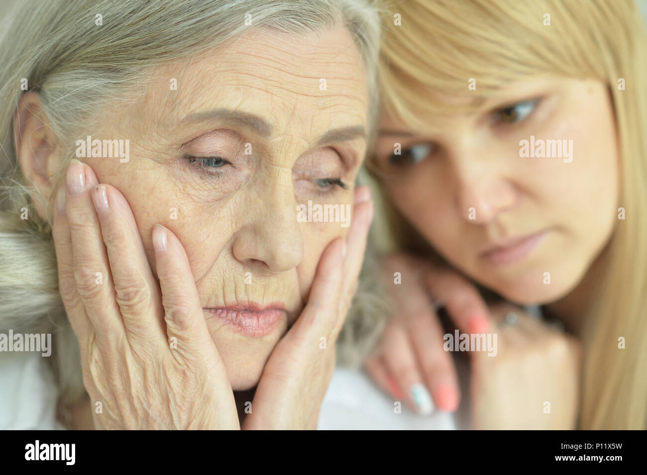 portrait of sad senior woman Stock Photo - Alamy