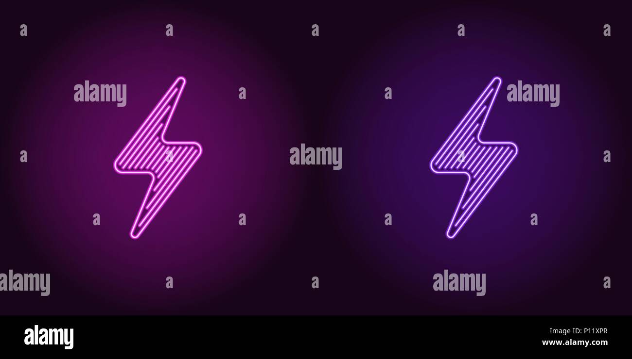 Neon discharge Stock Vector Images - Alamy