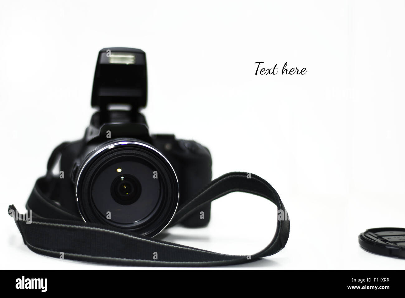 Making photos abstraction. Camera isolated on white background Stock ...