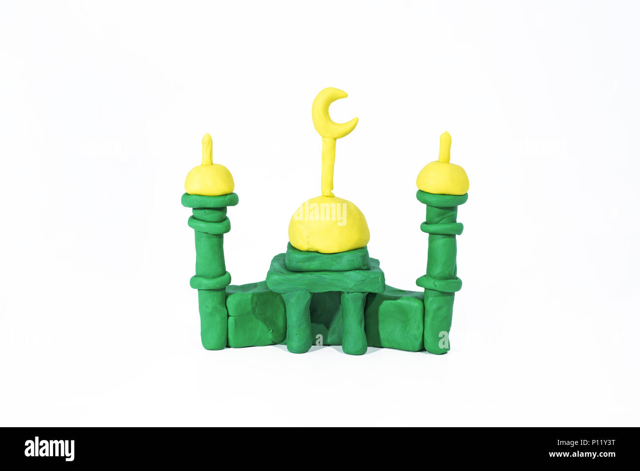 Symbols of Islam. Objects made from Play Clay. Abstract isolated photo ...