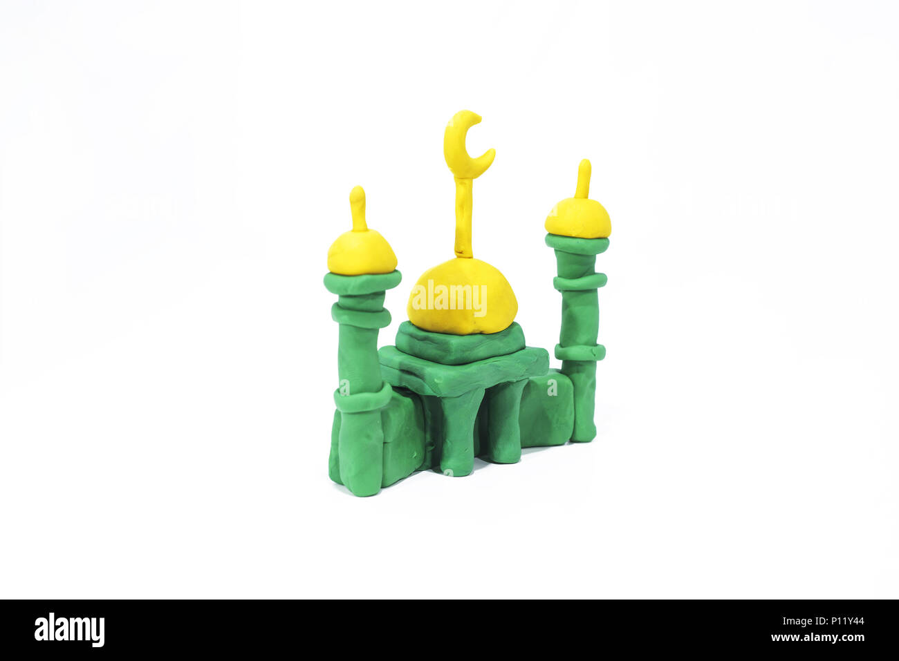 Symbols of Islam. Objects made from Play Clay. Abstract isolated photo ...