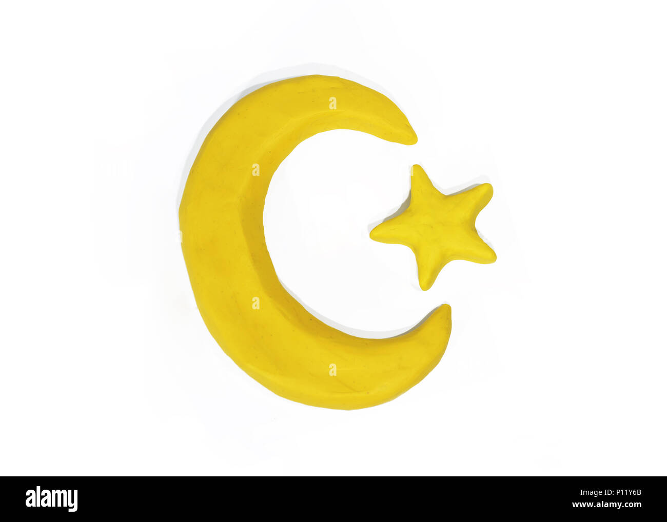 Symbols of Islam. Objects made from Play Clay. Abstract isolated photo ...