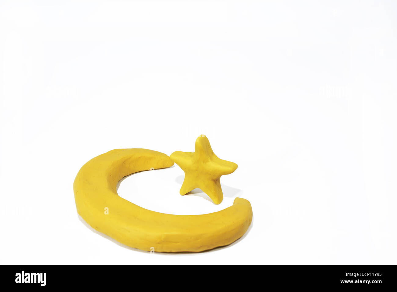 Symbols of Islam. Objects made from Play Clay. Abstract isolated photo ...