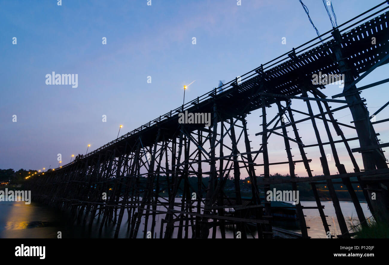 The old wooden bridge Bridge collapse Bridge across the river and Wood ...